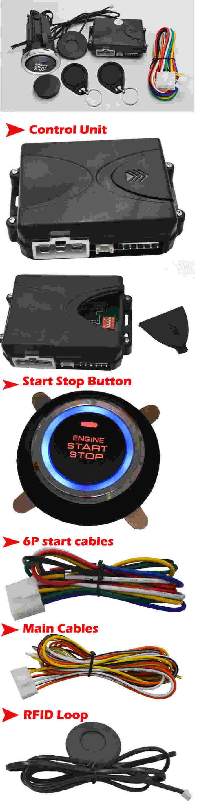 Car Rfid Immobilizer Key Engine Start Stop System With Engine Push ...