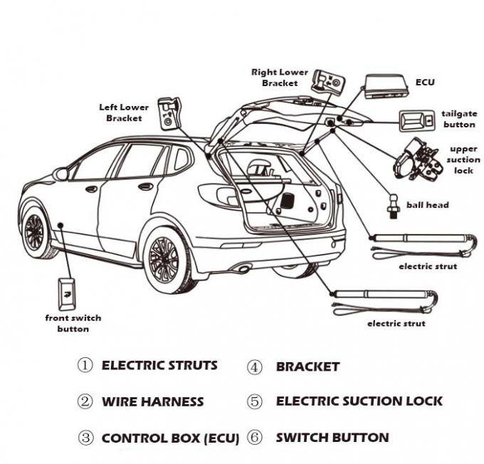 Mitsubishi Pajero Sport/Montero Sport Electric Tailgate Lift Versuib ...